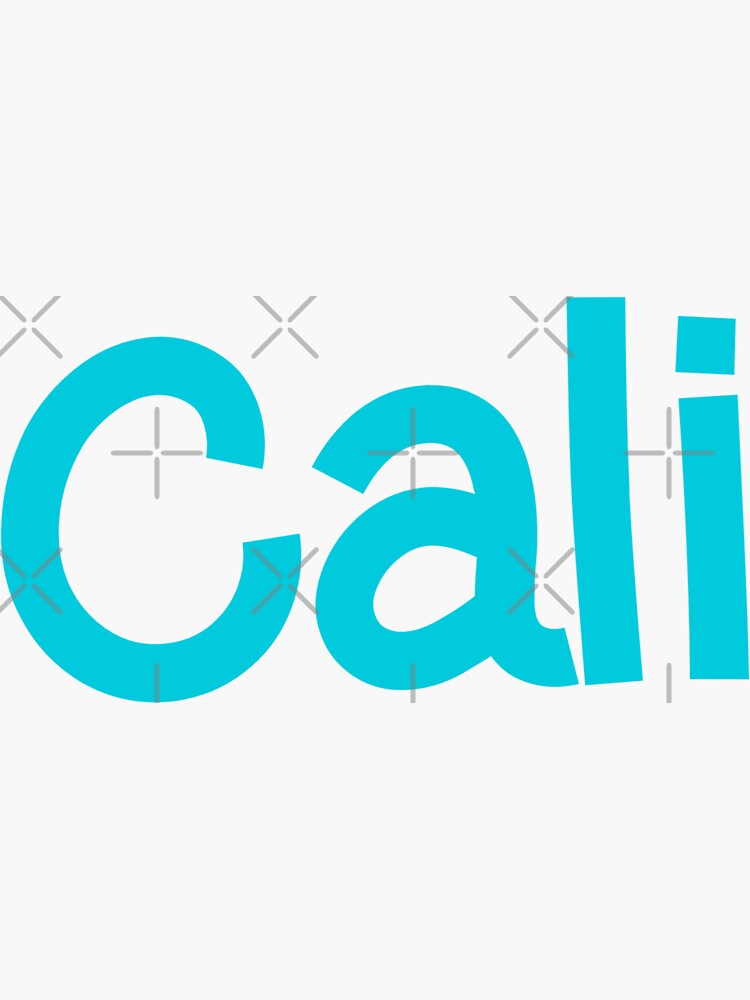 "Cali, Funny Cool Best color art" Sticker for Sale by artdragongift ...