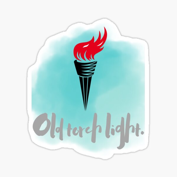 "Old torch light." Sticker for Sale by RAJSHIVA | Redbubble