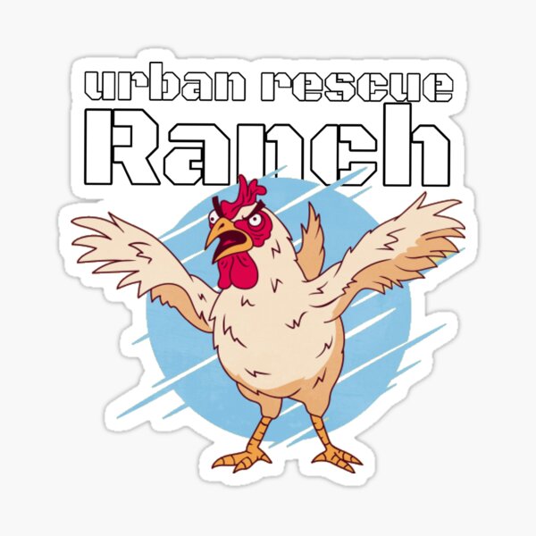 "Urban Rescue Ranch" Sticker for Sale by MoodDesigns1 | Redbubble