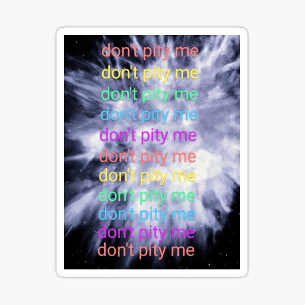 "don't pity me - pastel " Sticker for Sale by arfff | Redbubble