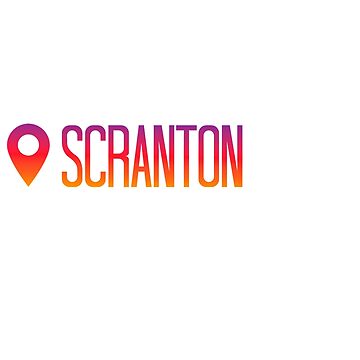 "scranton" Sticker for Sale by dancingmandy96 | Redbubble