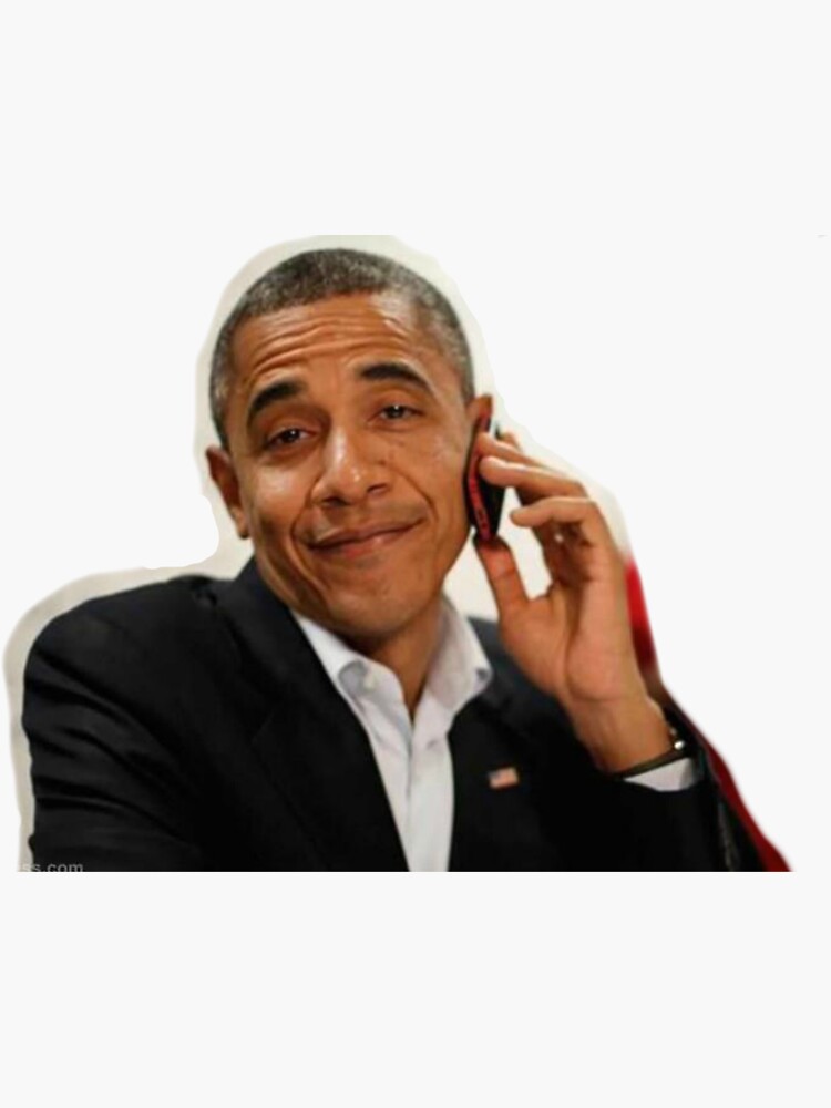 "obama " Sticker for Sale by dancingmandy96 | Redbubble