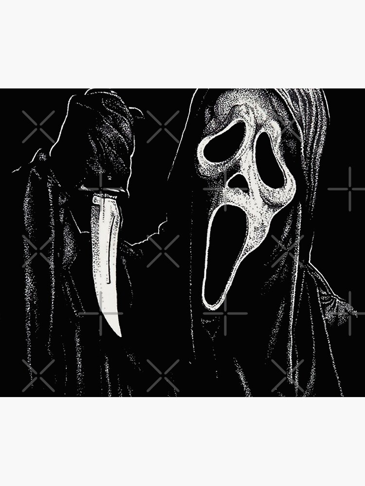 "Ghostface" Mouse Pad for Sale by DarlingMegski | Redbubble