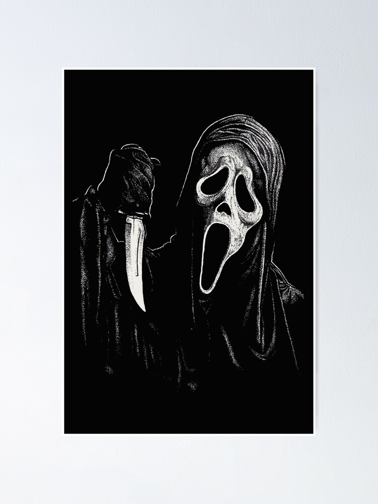 "Ghostface" Poster for Sale by DarlingMegski | Redbubble