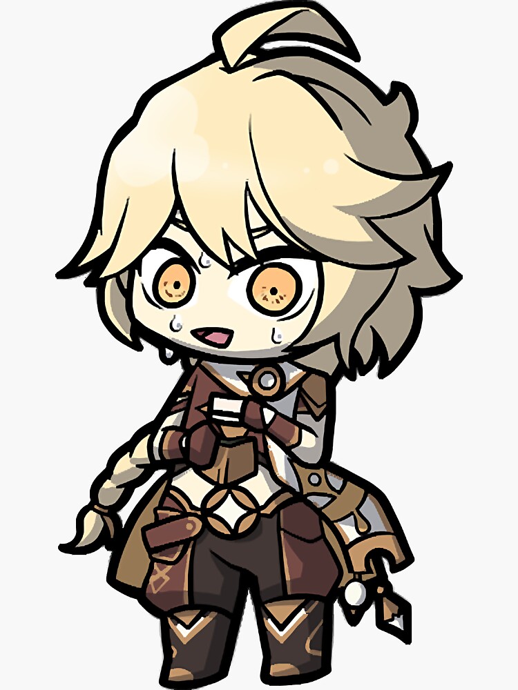 Chibi Aether Genshin Impact Sticker For Sale By Davidwate27083 Redbubble