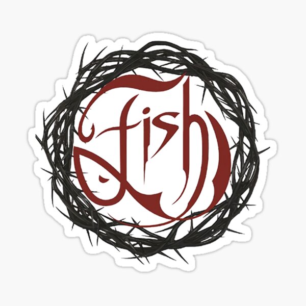 "marillion fish " Sticker for Sale by CandaneAdams | Redbubble