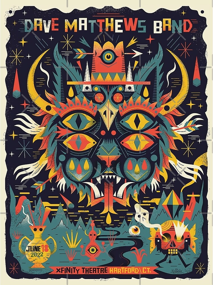 "#DMB DAVE TOUR 2022 MATTHEWS BAND FINITY THEATRE" Poster for Sale by ...