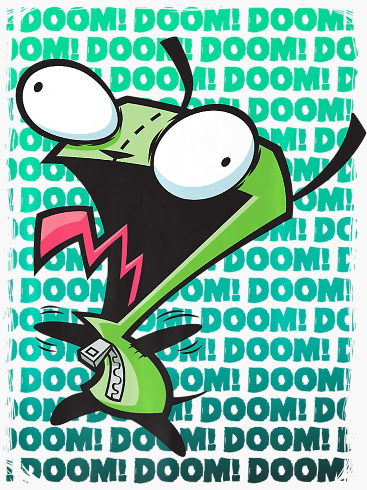 Pegatina «Nickelodeon Invader Zim Gir Canción de fatalidad inminente ...
