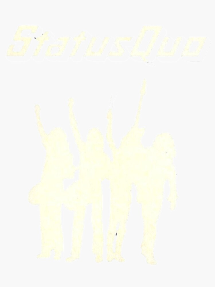 "Status Quo " Sticker for Sale by KayZekClothing | Redbubble