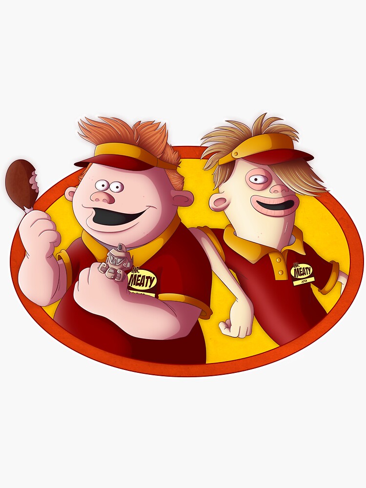 "Mr. Meaty" Sticker for Sale by MacTonight | Redbubble