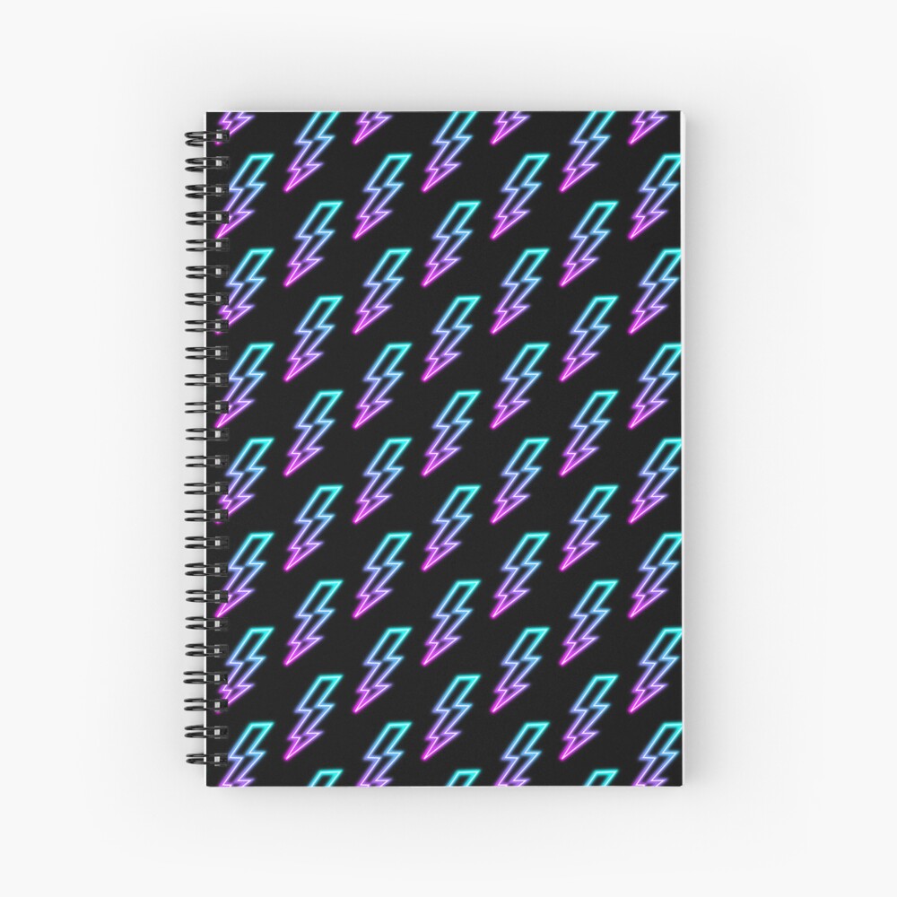 "Teal Purple Pink Lightning Bolt Neon Sign, Vaporwave , Synthwave ...