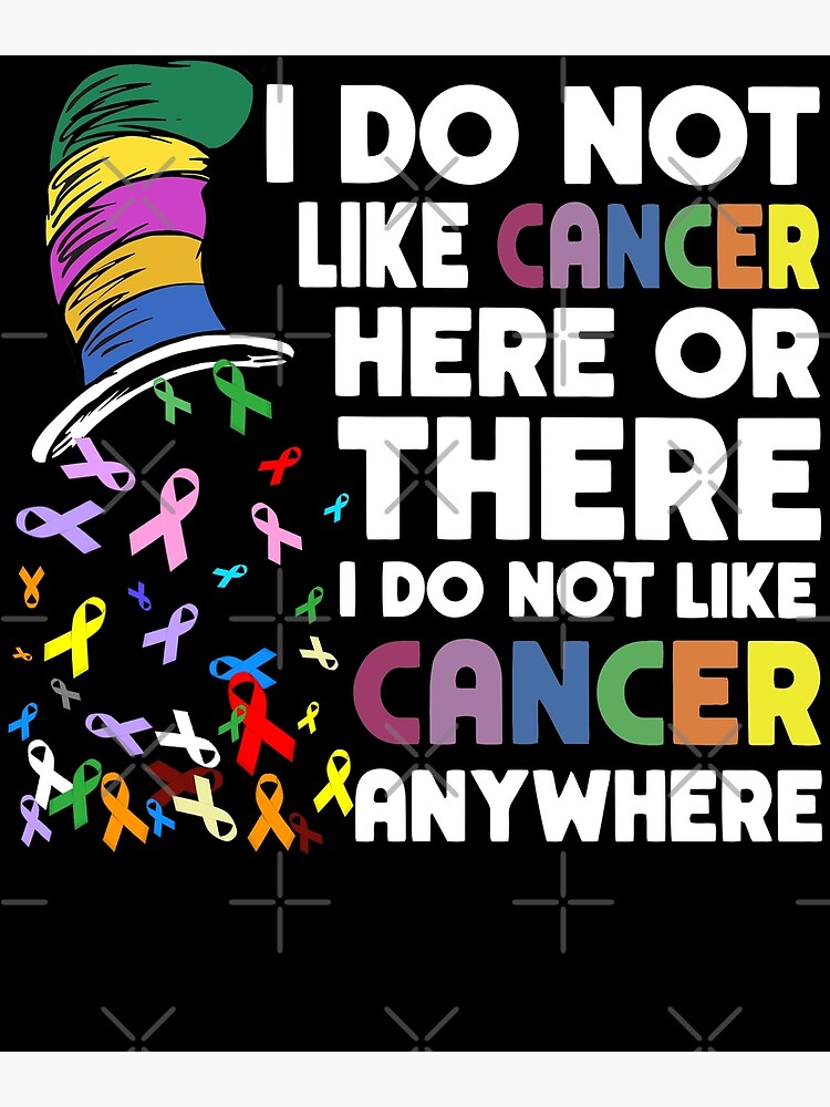 "I Do Not Like Cancer Here Or There Cancer Awareness" Poster for Sale ...