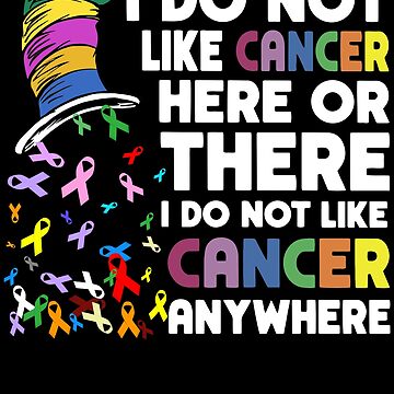 "I Do Not Like Cancer Here Or There Cancer Awareness" Poster for Sale ...