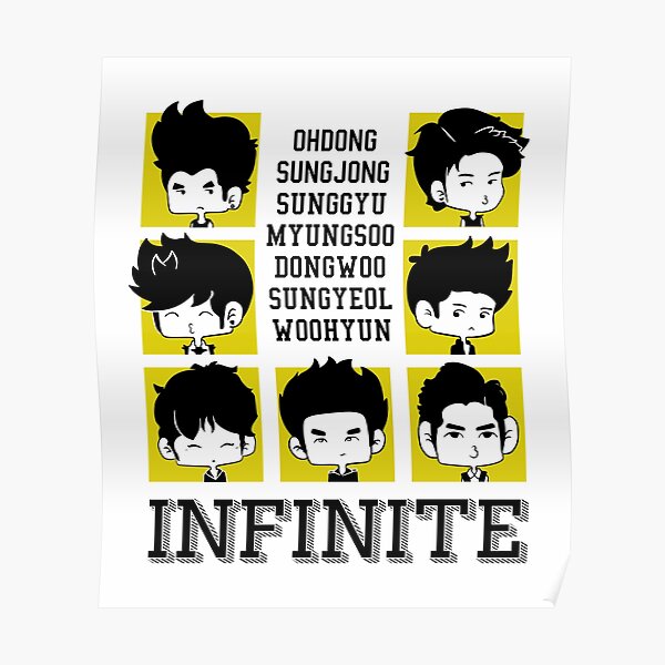 "INFINITE Destiny Chibi" Poster for Sale by k-waii | Redbubble