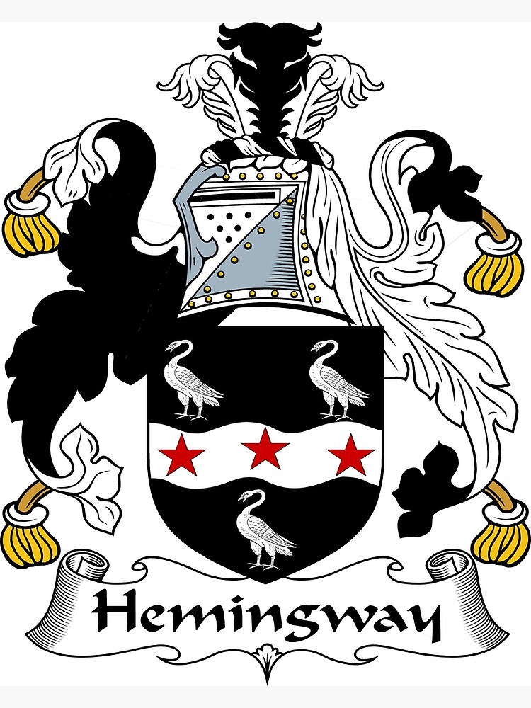 "Hemingway" Poster for Sale by HaroldHeraldry | Redbubble