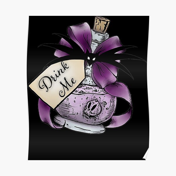 "Alice In Wonderland - Drink Me" Poster for Sale by inelcapps | Redbubble