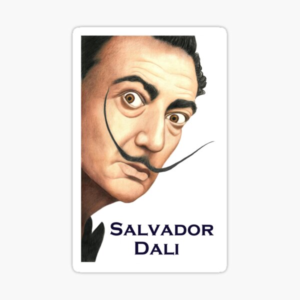 "Salvador Dali" Sticker for Sale by mags0412 | Redbubble