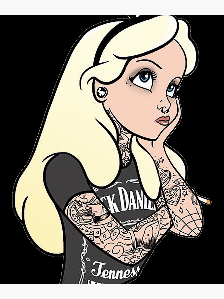 "Alice In Wonderland Alice punk in wonderland" Poster for Sale by inelcapps | Redbubble