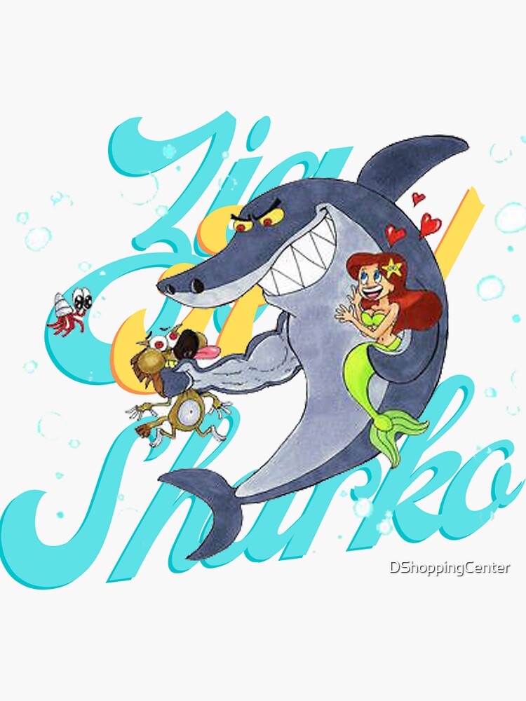 Pegatina «zig y sharko» de DShoppingCenter | Redbubble