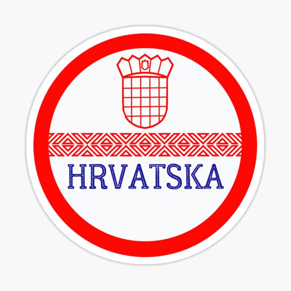 "Croatia Retro Roundel" Sticker for Sale by FedSherDesign | Redbubble