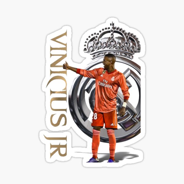 "vinicius junior " Sticker for Sale by MetalcorpStore | Redbubble