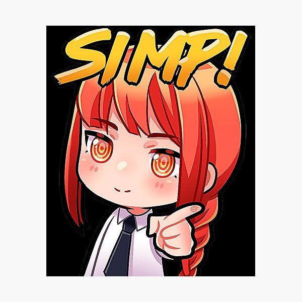 "Chainsaw Man Makima Simp!" Photographic Print for Sale by bertionk | Redbubble