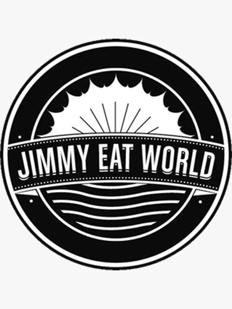 "Jimmy Eat World logo" Sticker for Sale by NormanLarsen77 | Redbubble