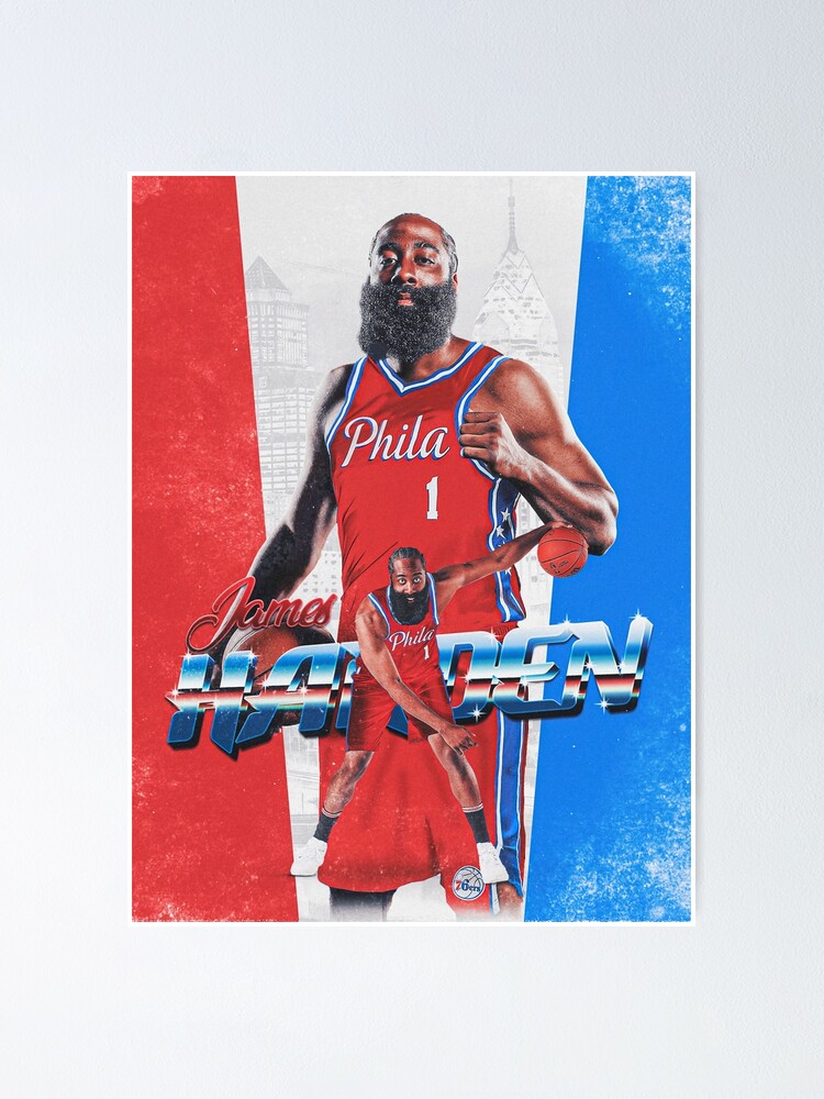 "James Harden 1 Philadelphia" Poster for Sale by MichaelBK11 | Redbubble