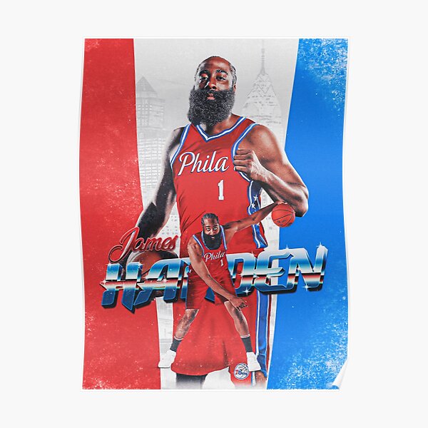 "James Harden 1 Philadelphia" Poster for Sale by MichaelBK11 | Redbubble