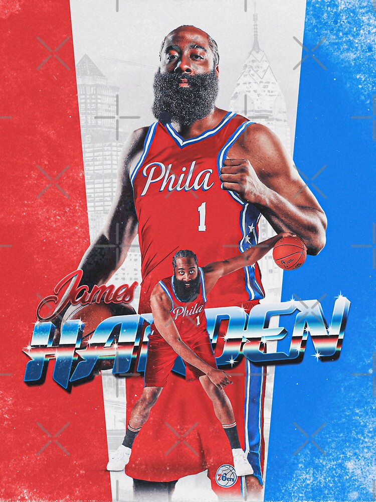 "James Harden 1 Philadelphia" Sticker for Sale by MichaelBK11 | Redbubble