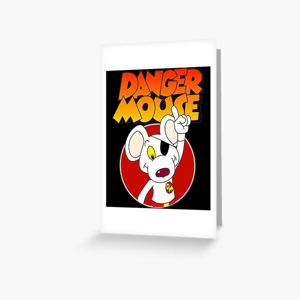 "Danger Mouse logo" Greeting Card for Sale by gracicintire | Redbubble