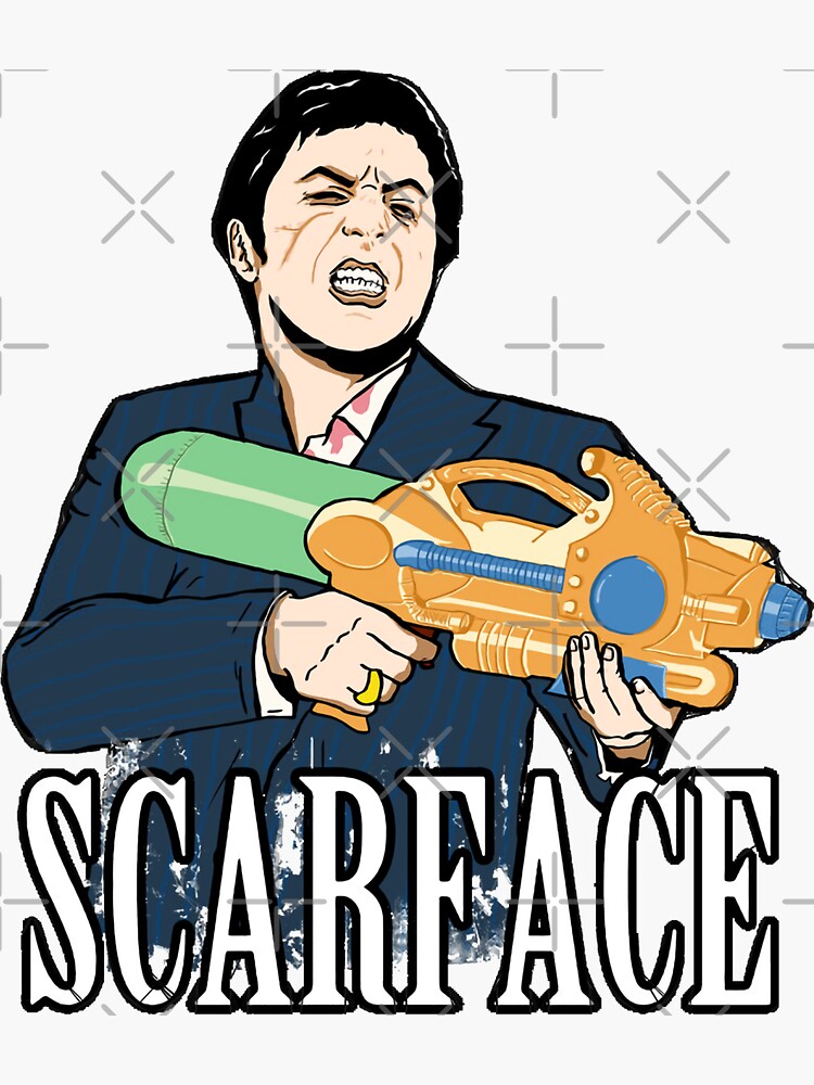 "Funny Gift Scarface Cute Graphic Gifts" Sticker for Sale by ...