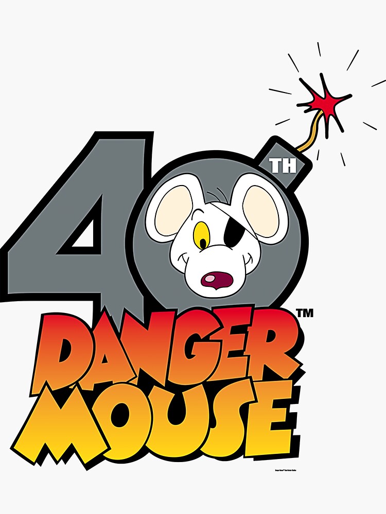 "Danger Mouse 40th Anniversary" Sticker for Sale by gracicintire ...