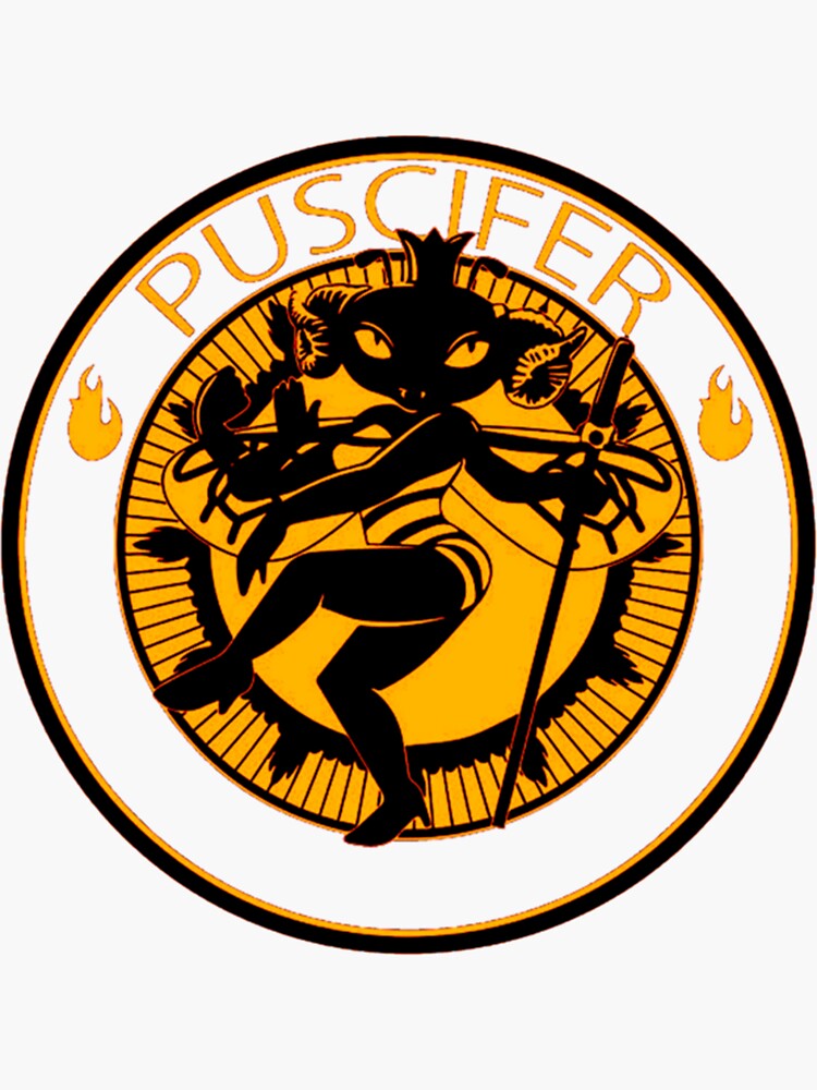 "puscifer band logo best of album " Sticker for Sale by SSPartyShop | Redbubble