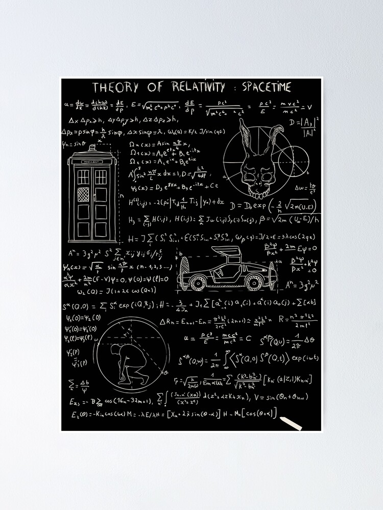 "Theory of relativity : spacetime" Poster for Sale by theduc | Redbubble