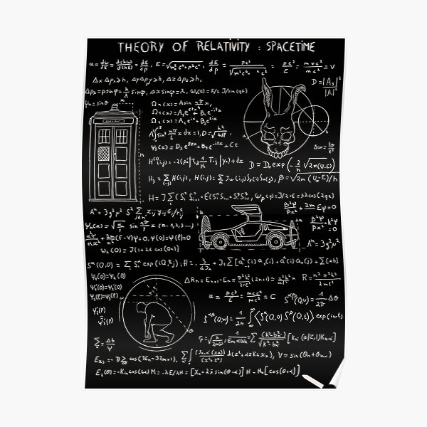 "Theory of relativity : spacetime" Poster by theduc | Redbubble