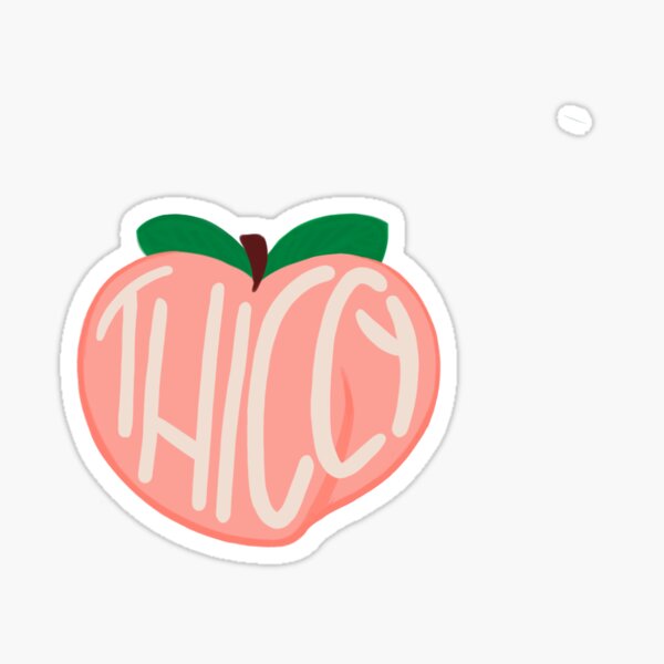 "thiccy peach" Sticker for Sale by chaminetran | Redbubble