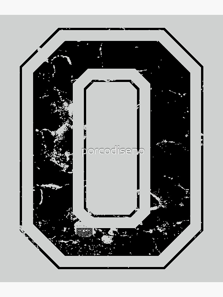 "Initial Letter O Black Jersey Sports Athletic Player" Poster for Sale ...