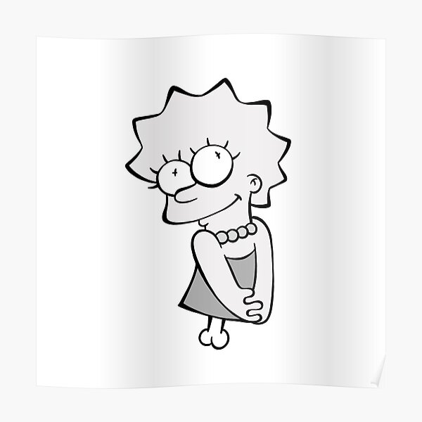 "Lisa Simpson!!" Poster for Sale by Nat-art- | Redbubble