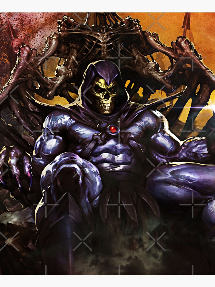 "Skeletor" Sticker by PYHC | Redbubble
