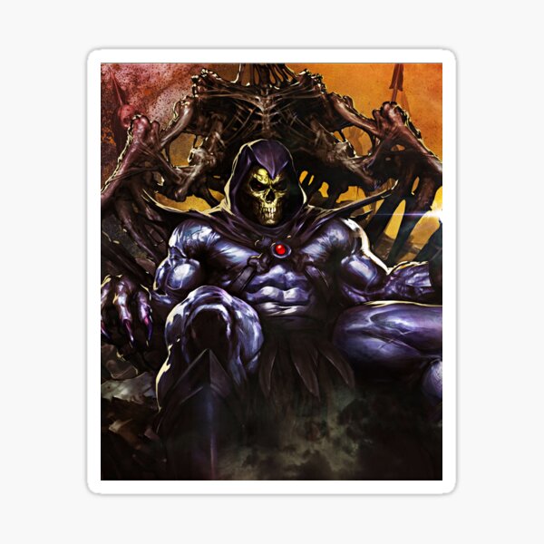"Skeletor" Sticker by PYHC | Redbubble