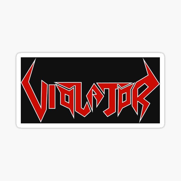 "VIOLATOR THE BEST LOGO" Sticker for Sale by Bidermissele | Redbubble