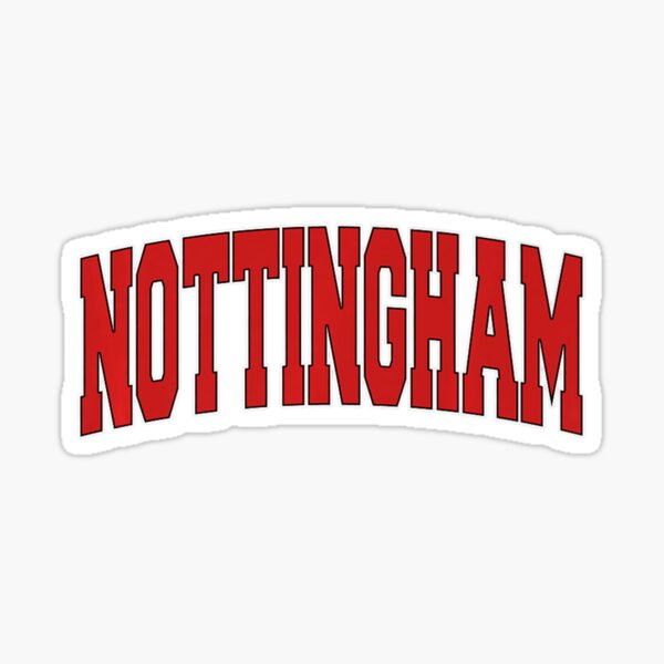 "Nottingham Varsity Style Vintage Retro Uk Sports" Sticker for Sale by ...