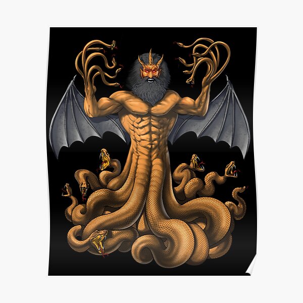 "Greek Mythology Creature Typhon" Poster for Sale by underheaven ...