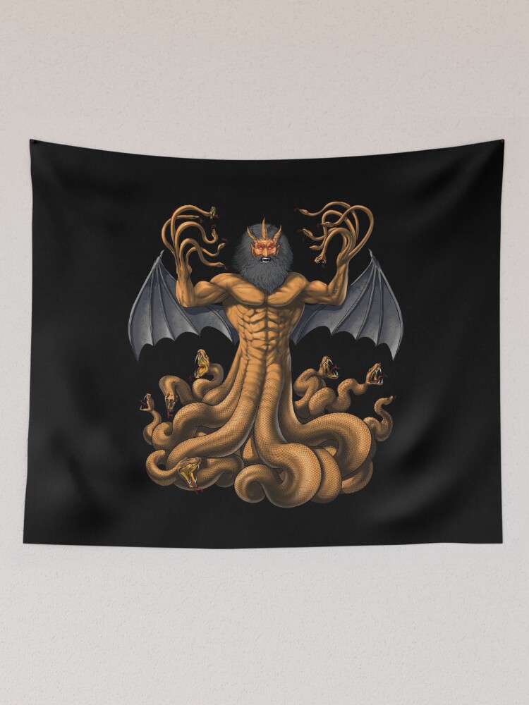 "Greek Mythology Creature Typhon" Tapestry for Sale by Nikolay ...