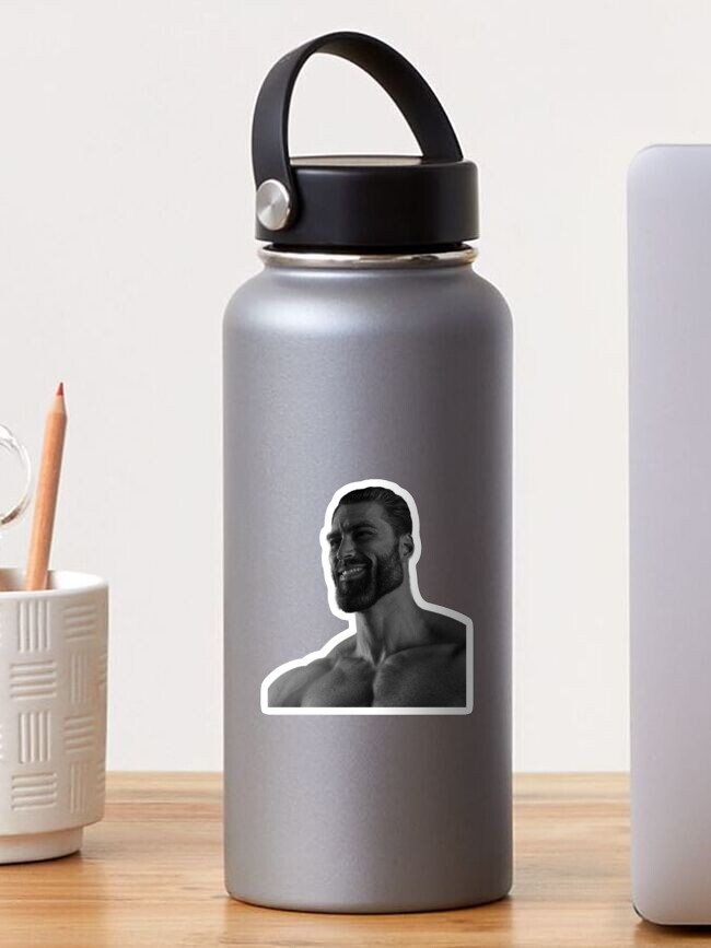 "giga chad" Sticker by DesignsByAloy | Redbubble