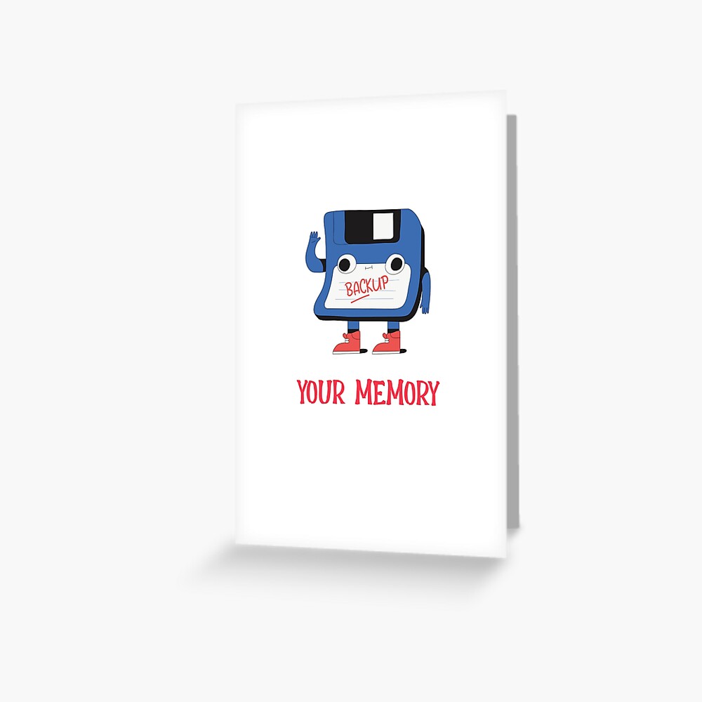 "FUNNY Old Computer Disk" Greeting Card for Sale by SARRCO | Redbubble