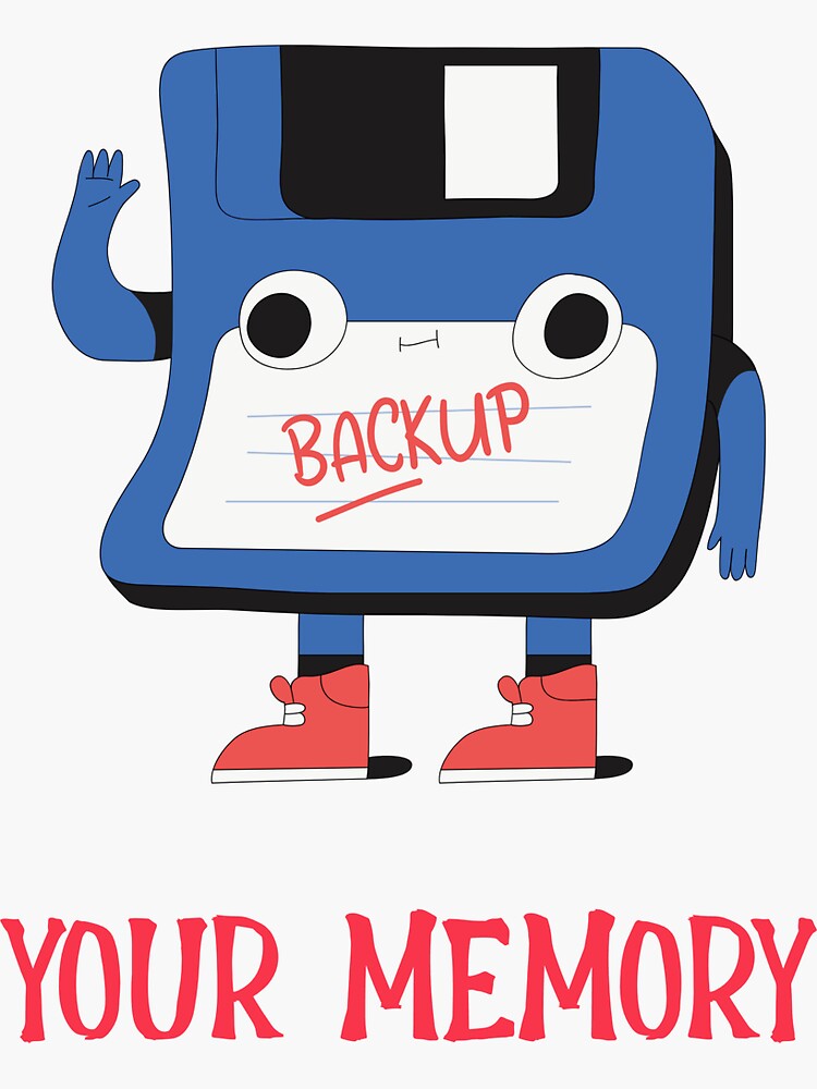 "FUNNY Old Computer Disk" Sticker for Sale by SARRCO | Redbubble