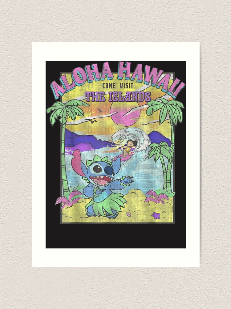 "Stitch And Lilo Aloha Island" Art Print for Sale by racharcehen ...