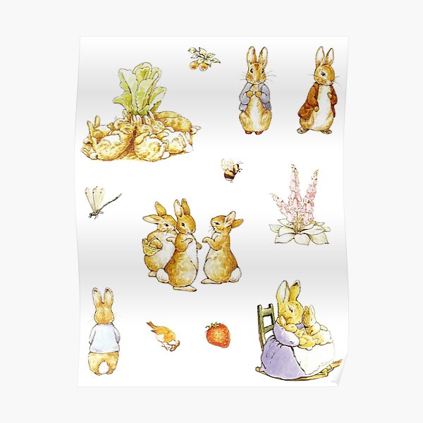 "Peter Rabbit and Friends Collection Pack - Beatrix Potter" Poster for ...